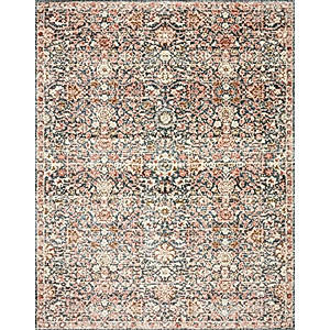 Loloi II Saban Navy/Rust 7'-10" x 10' Area Rug