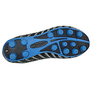 Vizari Bolt FG Soccer Shoes | Firm Ground Cleats for Outdoor Surfaces and Fields | Lightweight and Easy to wear Youth Outdoor Soccer Cleats | Blue/Black/Silver | 9.5 Toddler