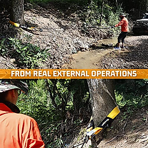 WOLFSTORM Tree Saver Winch Strap 4 In X 8 Ft - 41800 lbs Break Strength Off-Road Recovery Strap Heavy Duty Winch Strap Recovery Rope Accessory with Triple Reinforced Loop Ends - for 4x4 UTV ATV Trucks