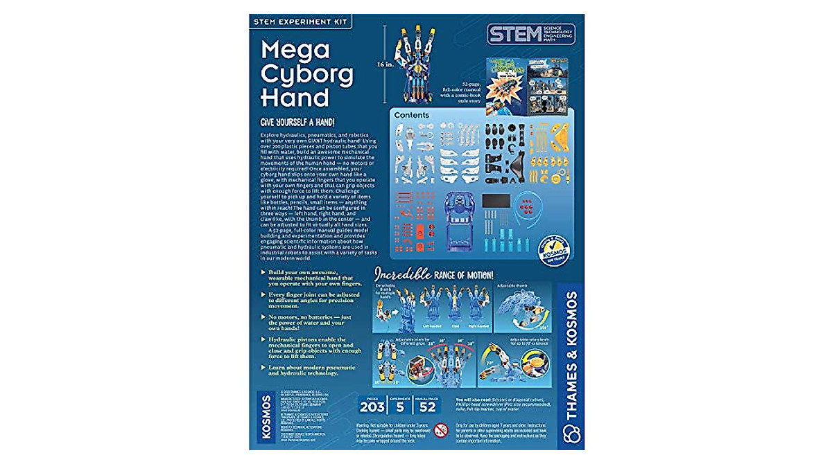 Thames & Kosmos Mega Cyborg Hand STEM Kit | Build & Control