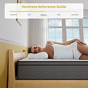 PHYAIR Queen Mattress, 10 Inch Innerspring Hybrid Mattress in a Box, Individually Pocket Coils for Motion Isolation & Cool Sleep, Queen Bed for Back Pain,CertiPUR-US,100 Nights Trial