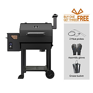 Z GRILLS 2023 Pellet Grill with PID 2.0 Control, Extra-large Cooking Area and Meat Probes for Outdoor BBQ, SMOKE BEAST 10502B
