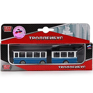 Trolley Bus Toy - 1:144 Scale Diecast Metal Model Russian Soviet Classic City Trolley Bus - Collectible Vintage Vehicle Pullback Toy Car Buses
