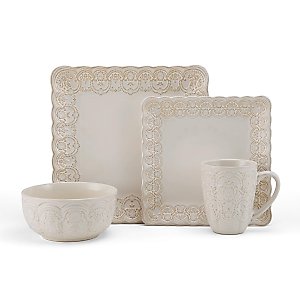 Pfaltzgraff 5270501 Madeleine 16-Piece Dinnerware Set, Assorted