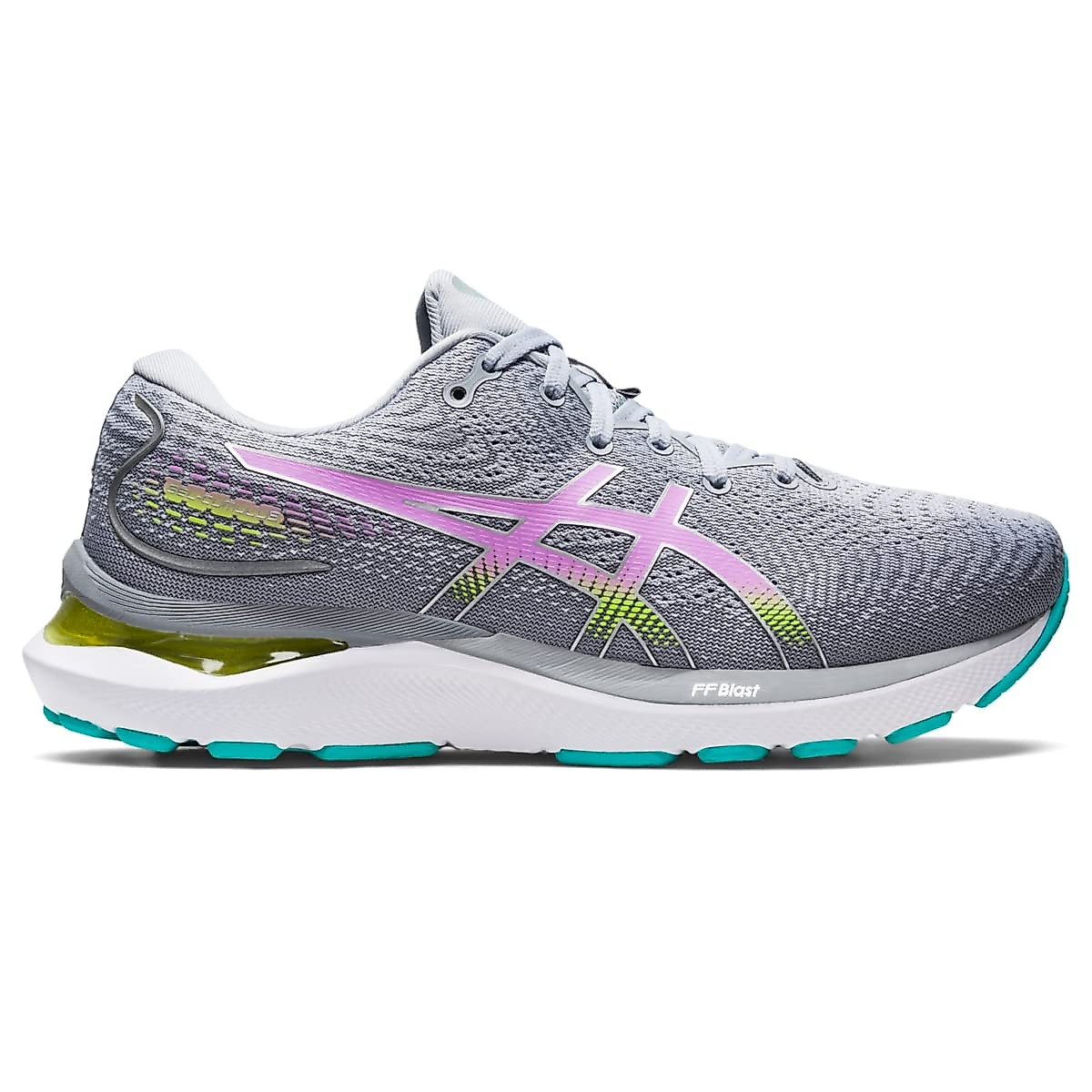 ASICS Women's Gel-Cumulus 24 Running Shoes, 7, Piedmont Grey/Lavender Glow