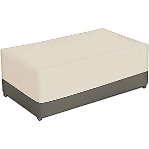 Wisteria Lane Outdoor Furniture Cover Waterproof, Heavy Duty & Waterproof Patio Furniture Cover, Rectangular Outdoor Sectional Cover, 108 X 82 X 28 inches, Beige