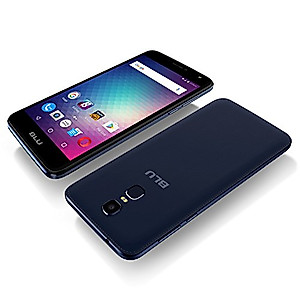 BLU Life Max - 5.5" 4G LTE GSM Unlocked - 16GB+2GB RAM w/ Fingerprint Sensor, 3700 mAh Battery -Blue