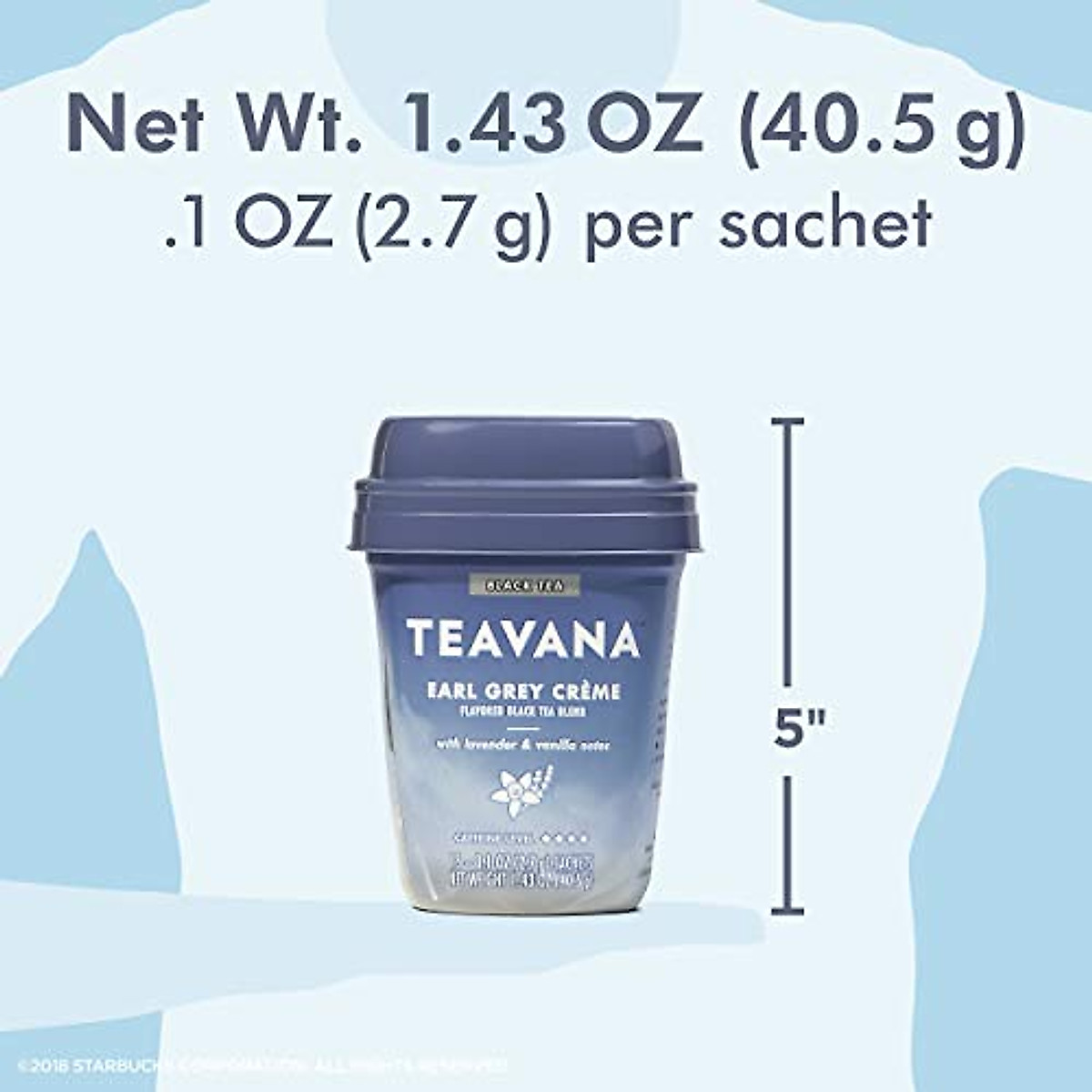 Teavana Earl Grey Crème, Black Tea With Lavender and Vanilla Notes, 60 Count (4 Packs of 15 Sachets)