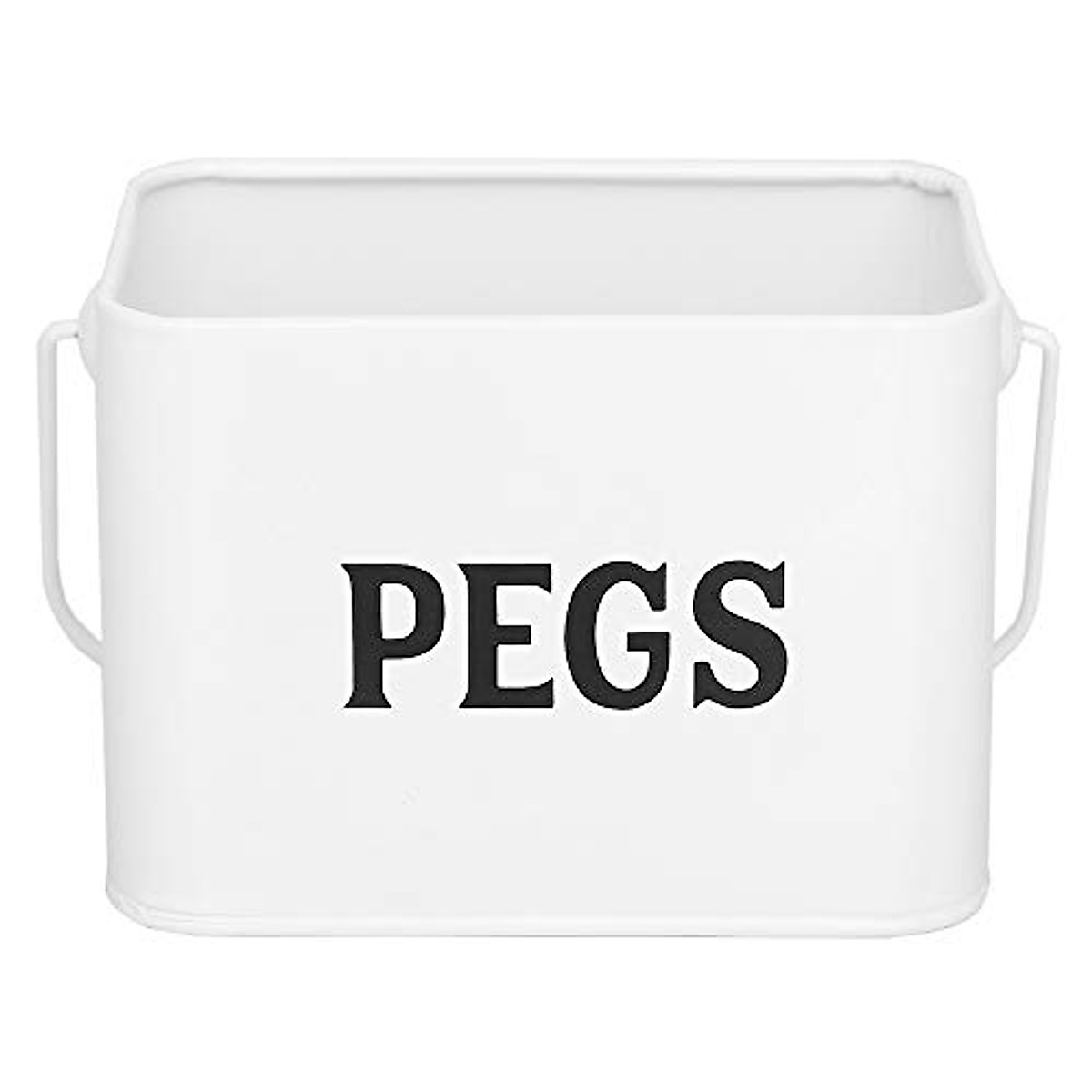 Home Basics CS37374 Peg Holder, 7.75" x 4.5" x 4.5", White