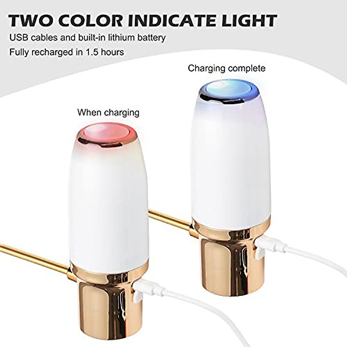 WINIRINA Automatic Wine Aerator Pourer Electric Smart Decanter，Dispenser Rechargeable with Micro USB Cable