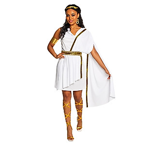 Morph Greek Goddess Costume Women - Womens Toga Costume, Greek Toga Costume Woman, Goddess Halloween Costumes for Women, Medium