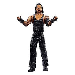 Mattel WWE WrestleMania Undertaker Action Figure , Collectible with 10 Points Articulation & Life-like Detail, 6-inch