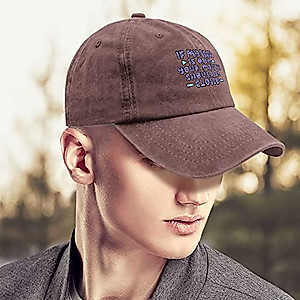 Back to School Hat If My Book is Open Dad Hat for Women Funny Hat Adjustable