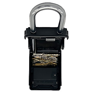 Key Lockbox Hide A Key Outdoor Hanging Lock Box Keysafe For Keys with Set Your Own 4 Digit Combination Code - Vault Locks 3200 (1)