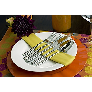 Fortessa Lucca Flatware Set, 20-Piece, Polished Stainless
