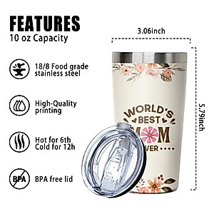 GIfts for Mom from Daughter Son Husband Personalized Tumbler for Christmas Birthday Valentine Mothers Day Custom Insulated Stainless Steel Tumblers