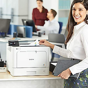 Brother Business Color Laser Printer, HL-L8360CDW, Wireless Networking, Automatic Duplex Printing, Mobile Printing, Cloud printing, Amazon Dash Replenishment Ready,White