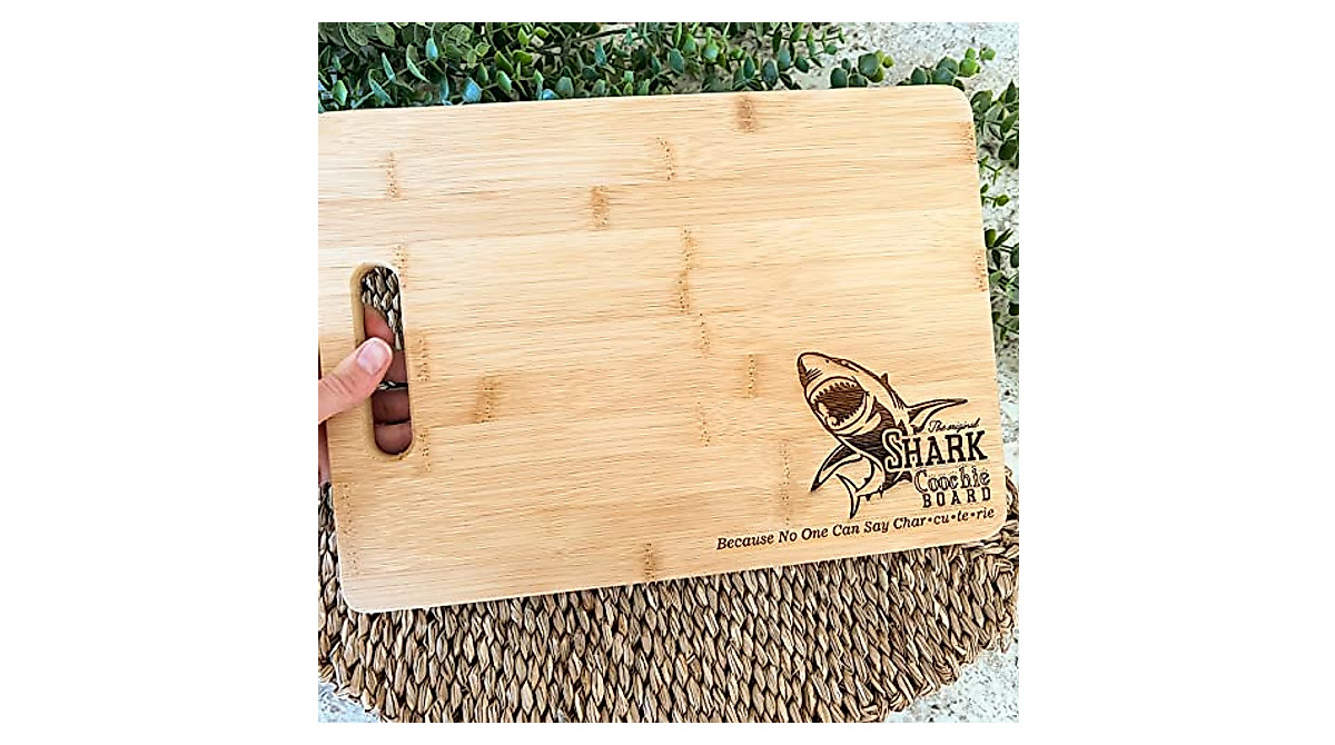 Shark Coochie Board - Funny Cheese & Charcuterie Gift | Eco-Friendly Bamboo