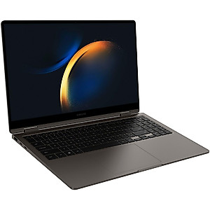 Samsung Galaxy Book3 360 2-in-1 Laptop 15.6"" FHD AMOLED Touchscreen 13th Gen Intel 12-Core i7-1360P 16GB RAM 1TB SSD Backlit Fingerprint Thunderbolt Fast Charging Long Battery Life Win11 Gray, Black