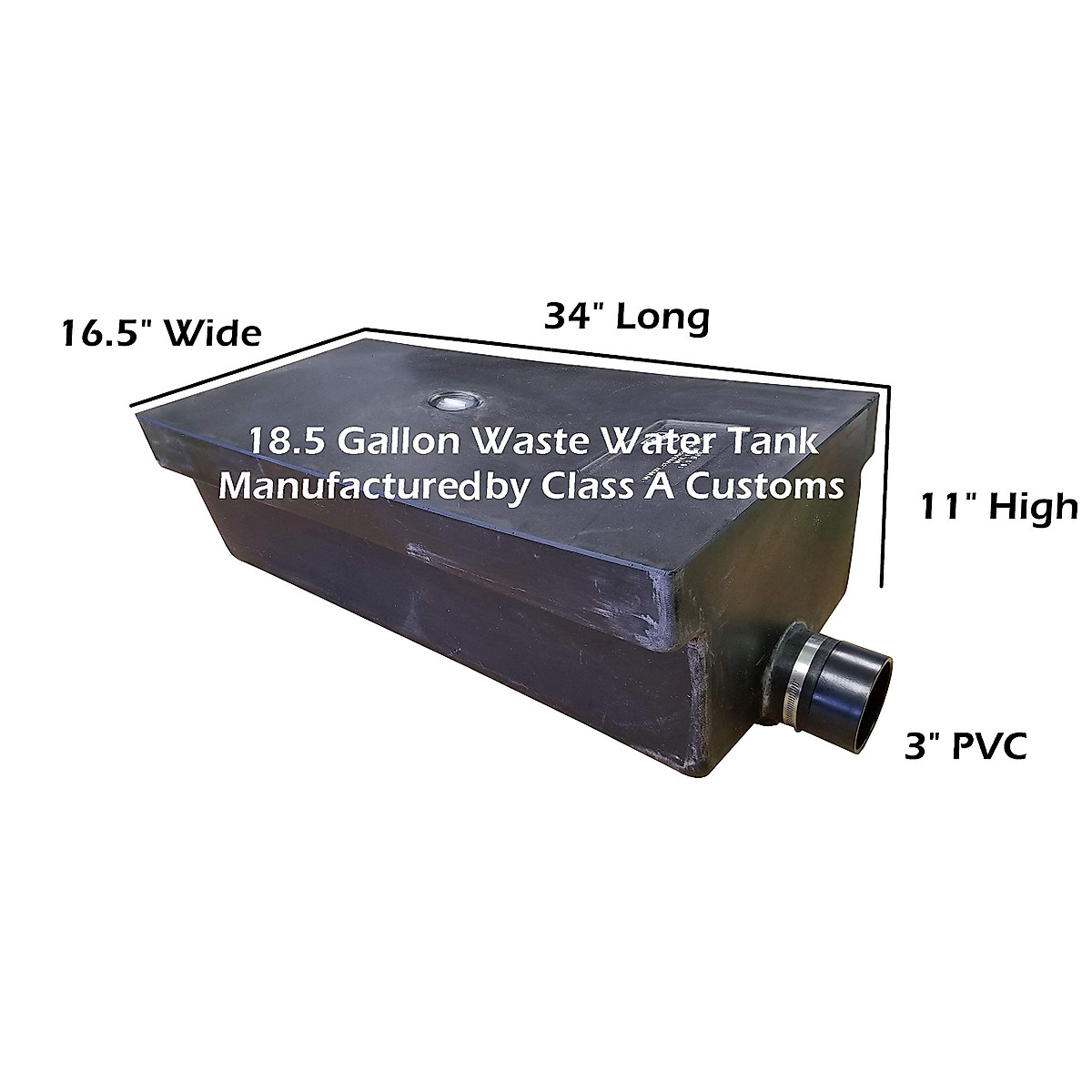 Class A Customs 18.5 Gallon RV Waste Black Water Holding Tank WT-1850