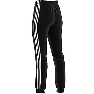 adidas Women's Essentials Fleece Tapered Cuff Pants, Black, Medium