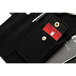 iPad Pro/iPad Air Folio Case, 11" 12.9" 10.2" Compatible with Magic/Smart Keyboard, Pencil Holder Pocket