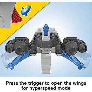 Disney and Pixar Lightyear Toys, Imaginext Hyperspeed Explorer XL-01 Spaceship & Buzz Lightyear Figure Set for Pretend Play Ages 3-8 Years