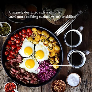 Hestan - ProBond Collection - TITUM 100% Triple Bonded Nonstick Stainless Steel Frying Pan, Induction Cooktop Compatible, Made without PFOAs (12.5-Inch)