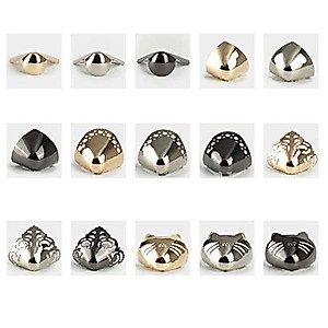 High Heel Chair Sole 3 Pairs Metal Shoes Pointed High Heel Tip Cap Cover Metal High Heel Pump Toe Cap Cover Pump Decorations Charms Repair Accessories Heel Protectors