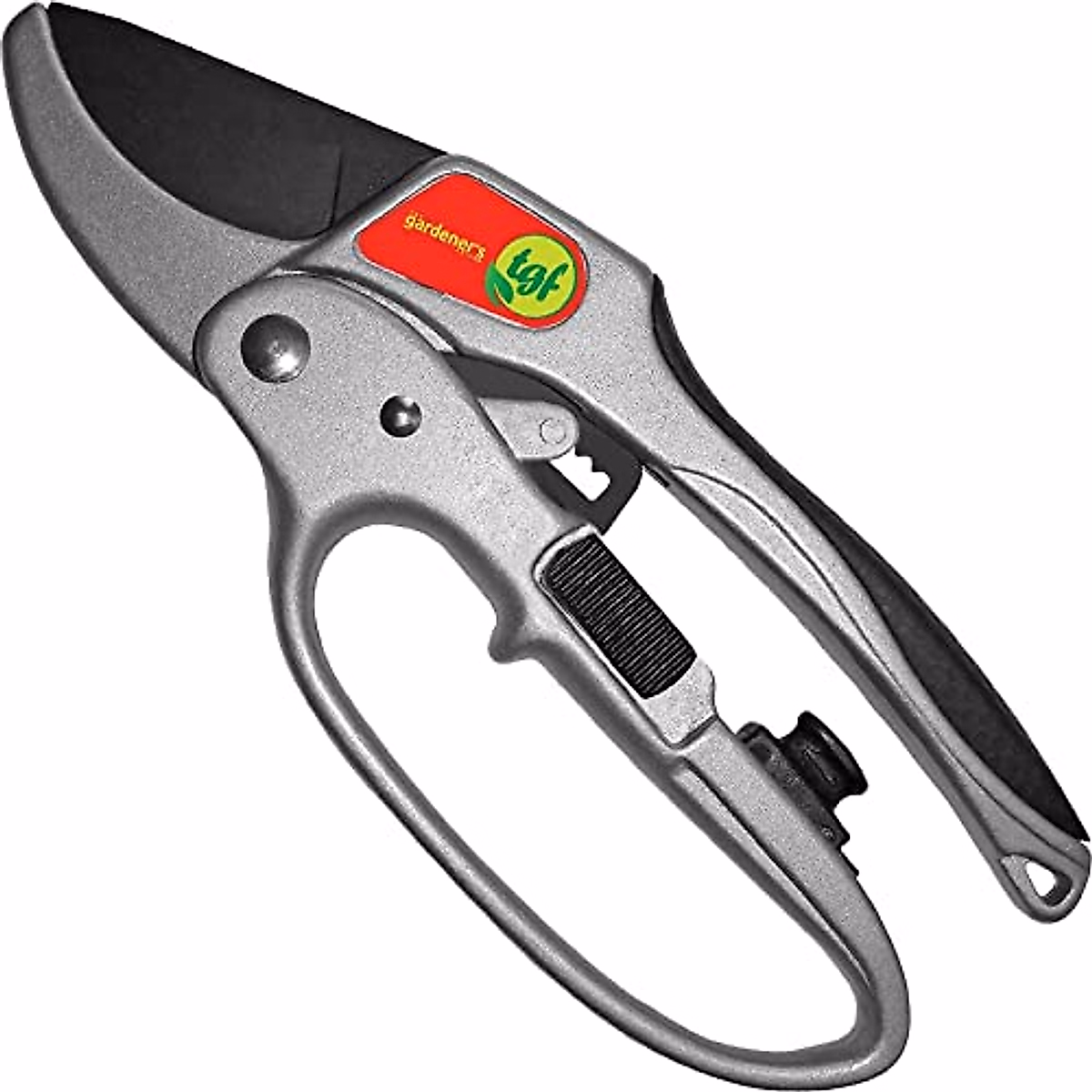 Ratchet Pruning Shears Gardening Tool – Anvil Pruner Garden Shears with Assisted Action – Ratchet Pruners for Gardening with Heavy-Duty, Nonstick Steel Blade – Garden Tools by The Gardener's Friend