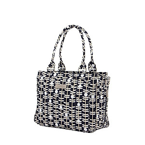 JuJuBe Be Classy Structured Multi-Functional Diaper Bag/Purse, Classic Collection - Dandy Lines