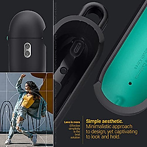 Caseology Nano Pop for Airpods Pro 2 Case [Keychain Carabiner Included] Designed for Airpods Pro 2nd Generation (2022) - Prune Charcoal