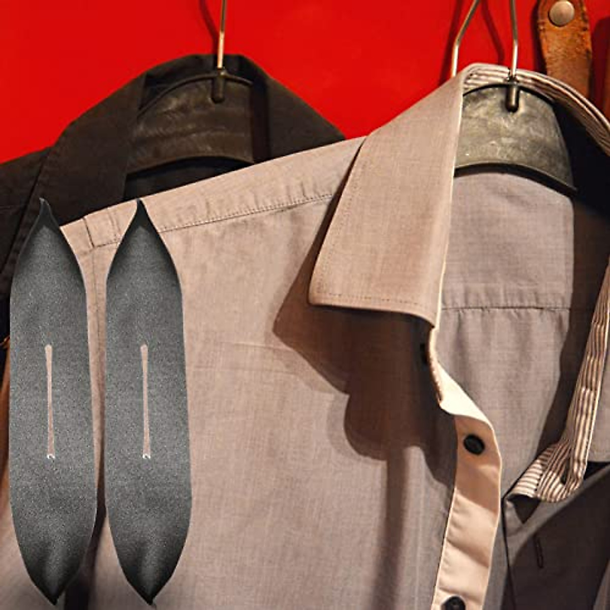 Milisten Hanger Sponge Cover 20pcs Hanger Grips Hanger Sponge Strips Foam Hanger Protection Strips Anti- Skid Hanger Covers Clothes Hanging Accessories Hangers Garment Protector