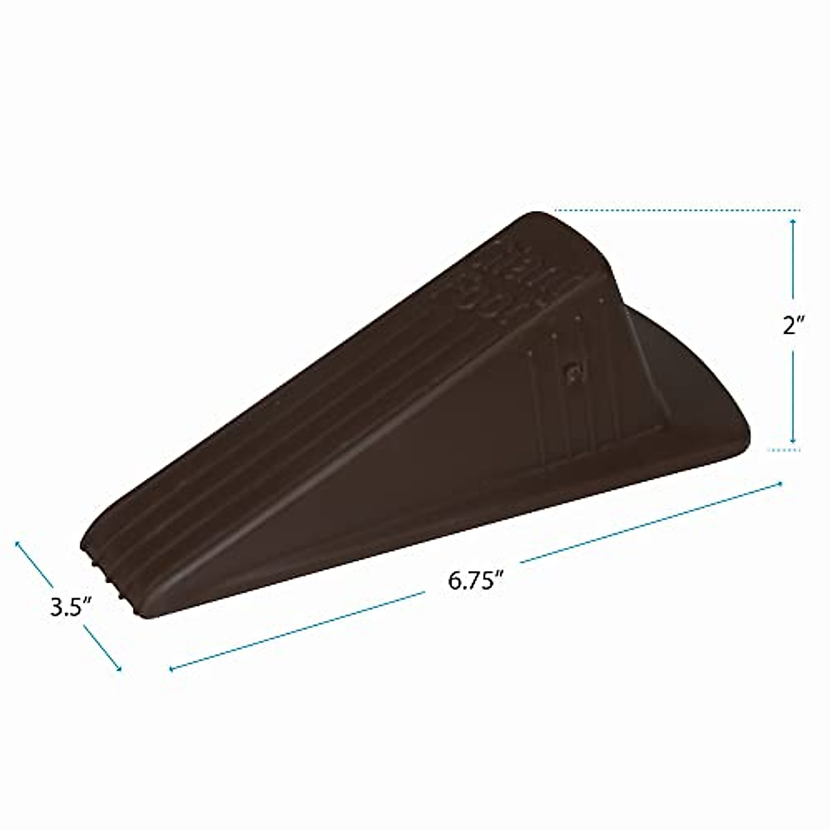 Master Manufacturing Giant Foot Doorstop, Brown, 2" x 3.5" x 6.8"
