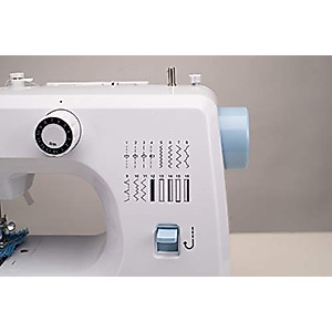 Michley Professional Desktop Sewing Machine SS-700+, 16 Built-in Stitch Patterns, 13.5-inches by 5.8-inches by 11.5-inches, White