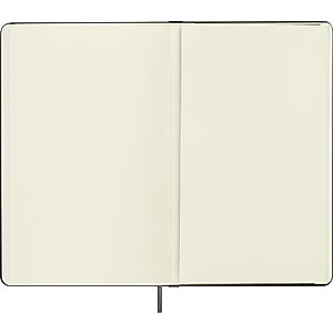 Moleskine Smart Notebook, Large, Plain, Black, Hard Cover (5 x 8.25)