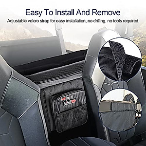 Hutexico For General 1000 Storage Accessories, Behind Seat Bag Center Seat Shoulder Bag Gear Bag UTV Storage Bag For Polaris General 1000/1000-4 / XP 1000 / XP 4 1000 2016-2023 (Black)