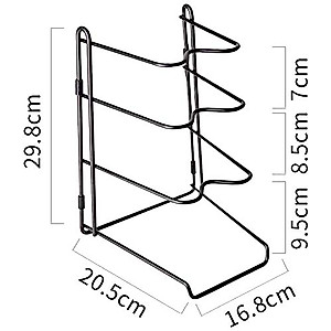 DRNKS Pot Lid Storage Rack-Universal Cooking Pot Cover Dome Wok Cover Frying Pan Lid Kitchen Accessories Lid And Spoon Drainage Rack Pan Pot Cover Lid Rack Stand Kitchen Organizer Applicable to kitche