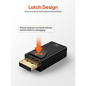 CableCreation DisplayPort to HDMI Adapter, 1080P Gold Plated DP to HDMI Adapter (Male to Female) 1.3V, Uni-Directional Display Port to HDMI Adapter