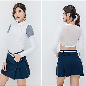 Umilake Womens Golf Cooling Shawl Outdoor Sun Protection Arm Sleeves White