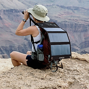 Anker Solix PS30 Solar Panel, 30W Foldable Portable Solar Charger, IP65 Water and Dust Resistance, Ultra-Fast Charging, Charges 2 Devices at Once, for Camping, Hiking, and Outdoor Activities.