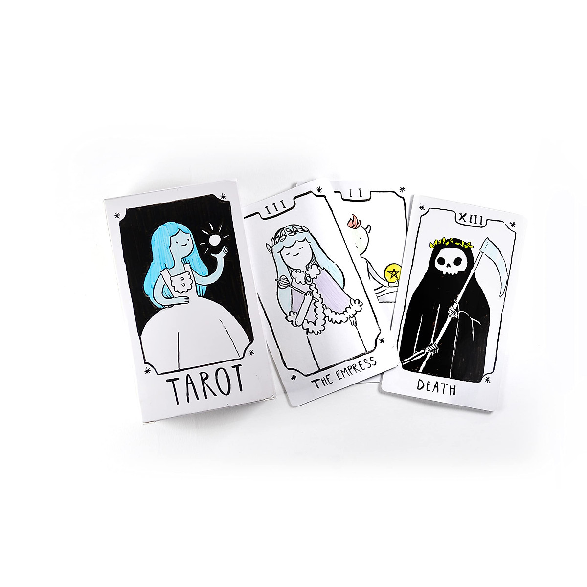 Apostrophe Games Tarot Size Blank Playing Cards (Matte Finish) 4.72" x 2.76", 80 Blank Cards and Blank Box, Flash Cards, Board Game Cards, Study Guide & Note Cards