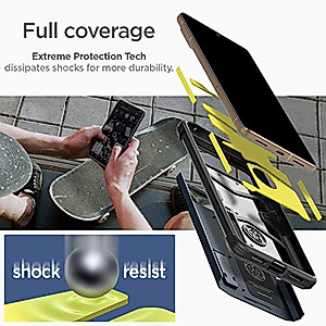 Spigen Tough Armor Designed for Pixel 7 Pro Case (2022) - Metal Slate