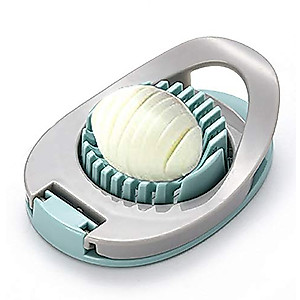Ortarco Egg Slicer for Boiled Eggs Strawberry Cutter with Stainless Steel Wire （Green）