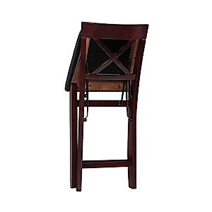 Linon Triena X Back Folding Counter Stool, Brown