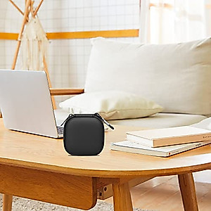 BOVKE Carrying Case for Samsung Galaxy Buds 2 Pro (2022) / Galaxy Buds 2 (2021) / Galaxy Buds Pro (2021) / Galaxy Buds Live (2020) Wireless Bluetooth Earbuds Noise Cancelling Headphones, Black