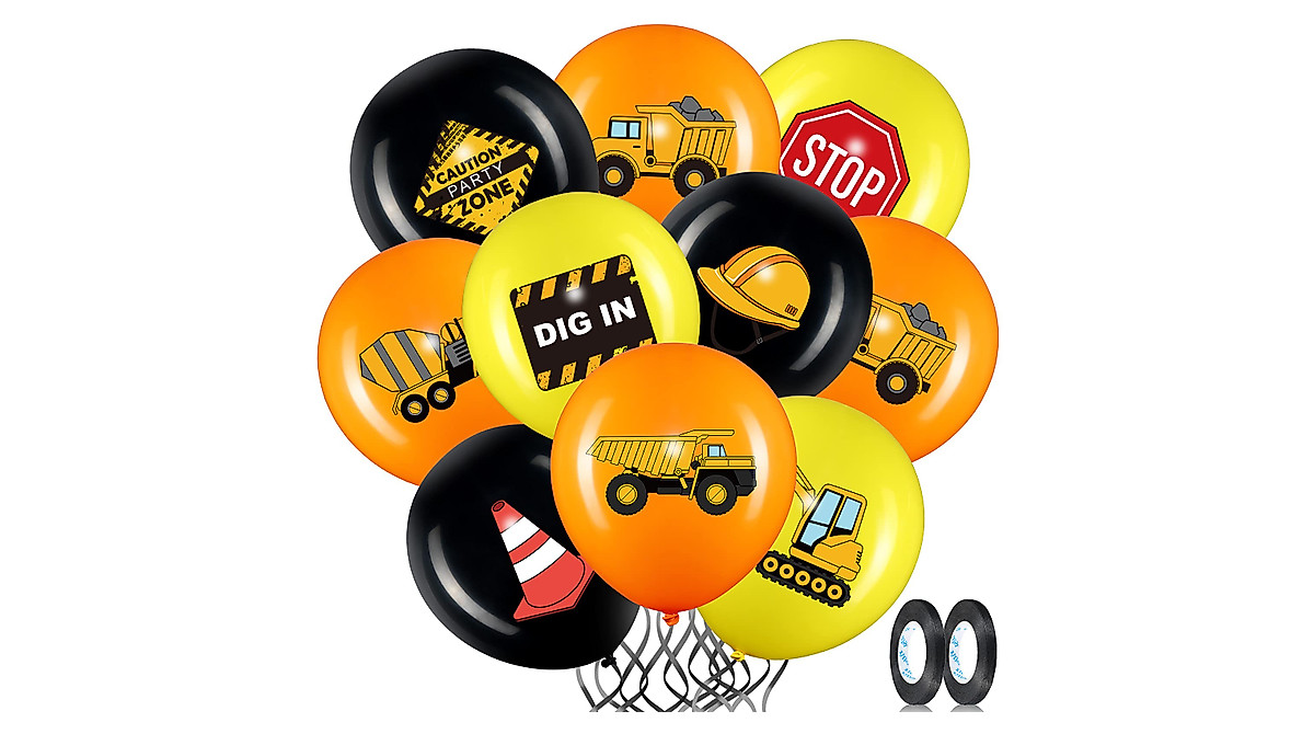 45 Construction Balloons for Fun Birthday Parties