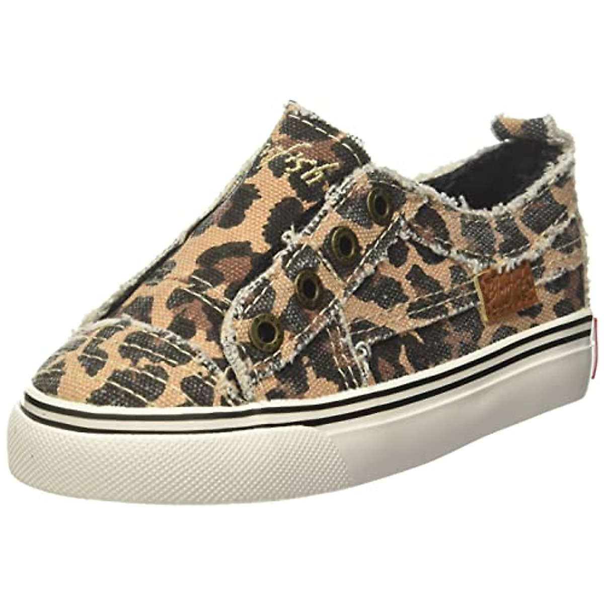 Blowfish Malibu Girls Play-k Sneaker, Natural City Kitty, 4 Big Kid