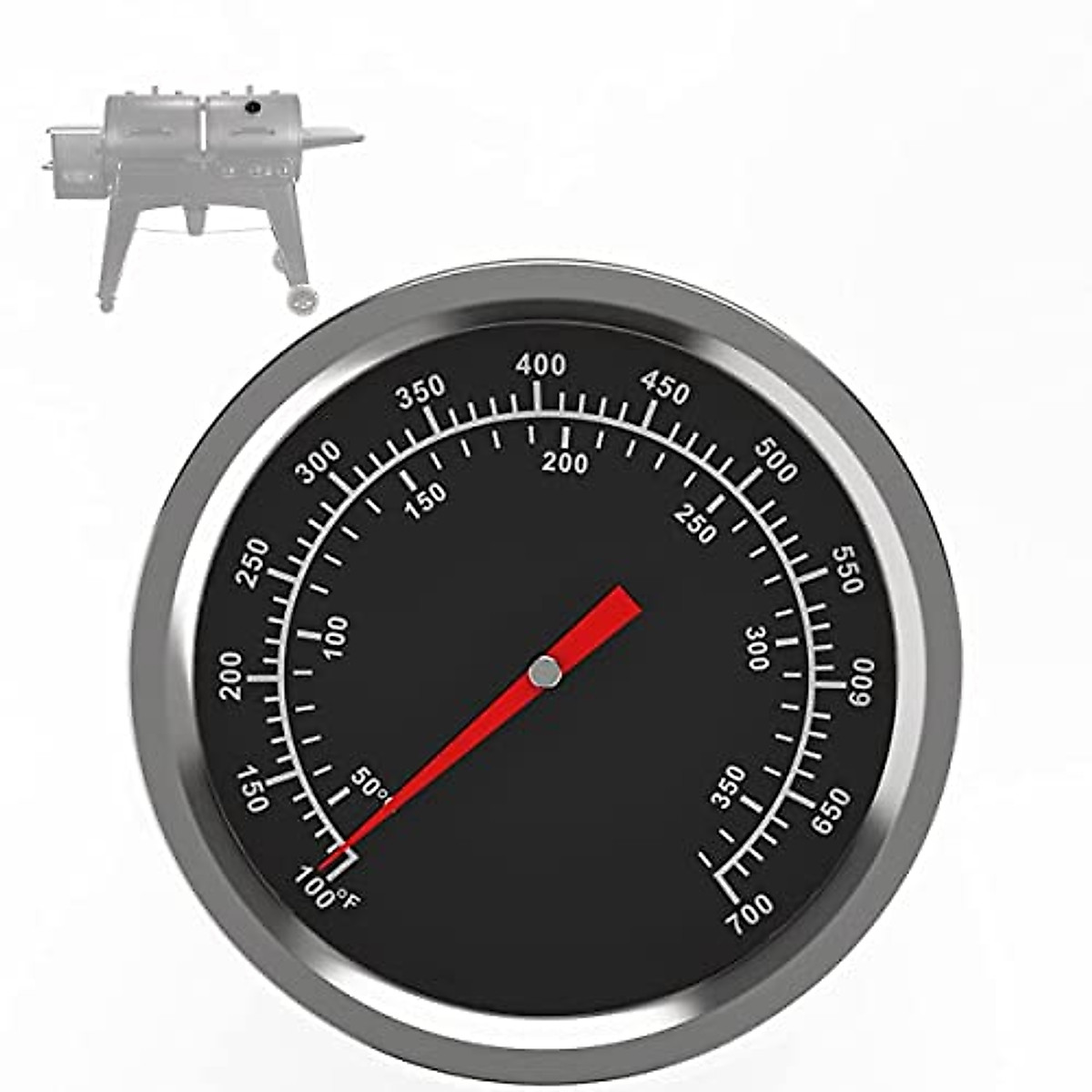 Accurate Grill Temperature Gauge for Pit Boss 77220 77425 Gas Smoker Grills, Pit Boss Memphis Ultimate Thermometer Pit Boss PB1230G Combo Grills Heat Indicator -Professional Replacement