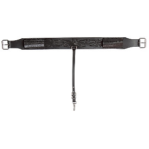 Acerugs PREMIUM WESTERN LEATHER BACK CINCH HORSE TACK DARK OIL with CONNECTOR STRAP (Standard)